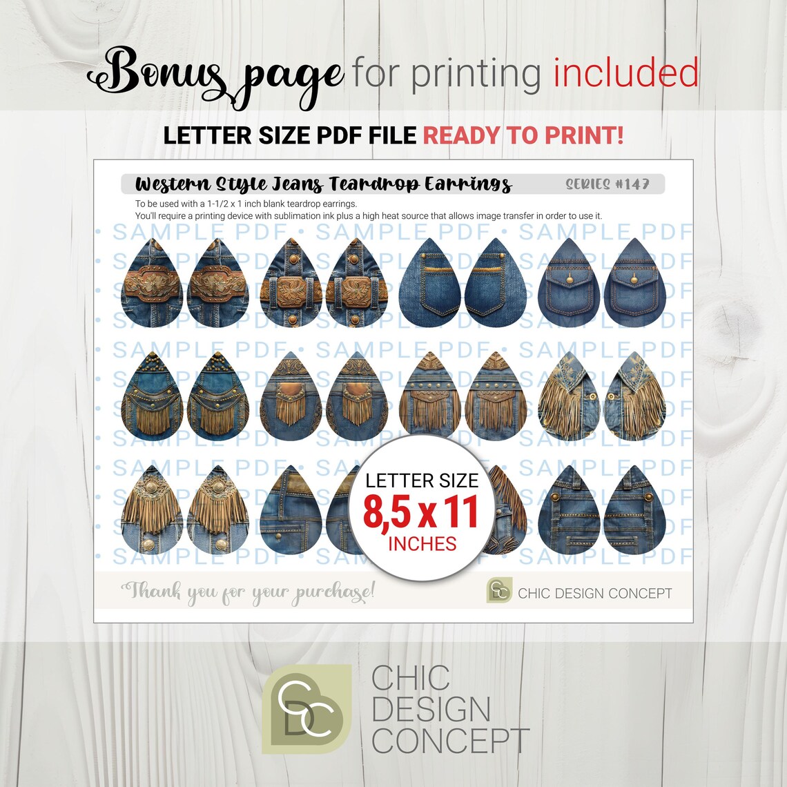 Western Teardrop Earrings PNG, Teardrop Earring PNG Sublimation Design ...