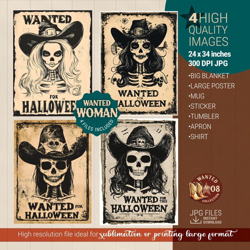 Halloween Wanted Poster - Etsy