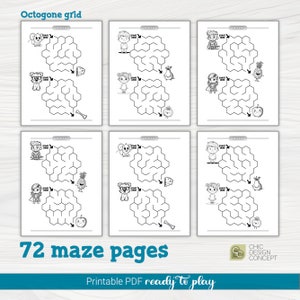 Preschool Pre-k + Kindergarten Maze Worksheets, Toddler Worksheet ...