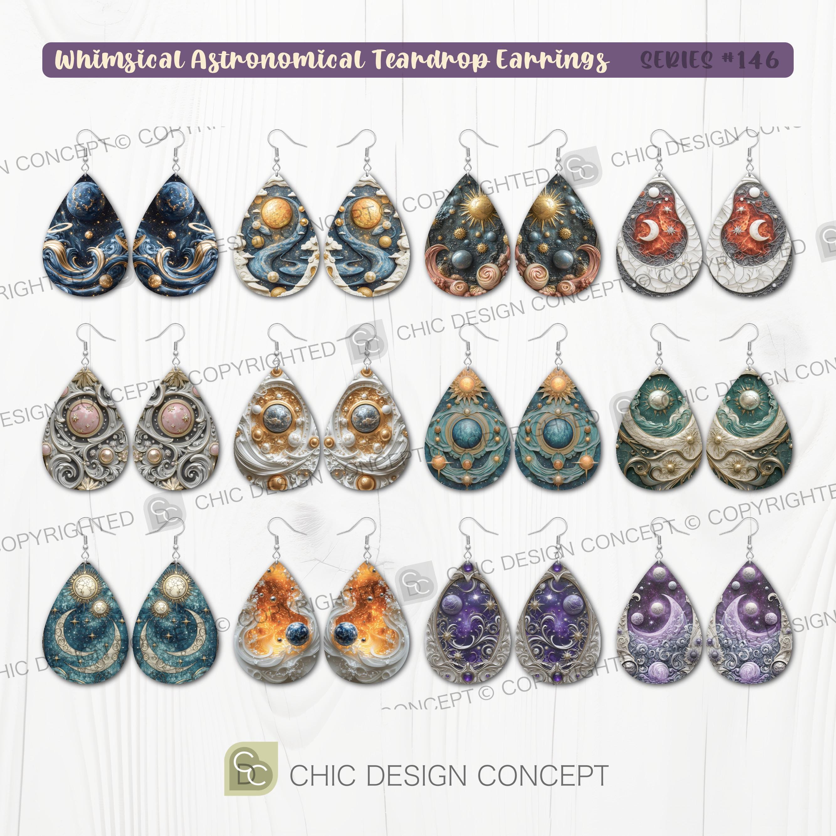 Teardrop Earring PNG Template, Sublimation Earring Template PNG ...
