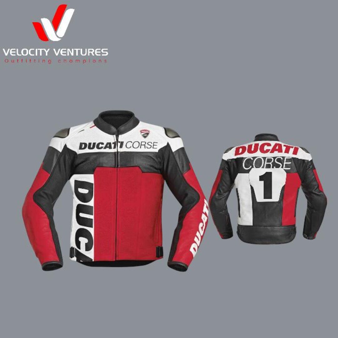 Ducati Motorbike Racing Jacket - Cowhide Leather Motorcycle Racing ...