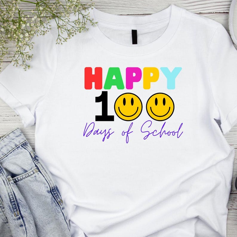 100 Days of School Shirt - Etsy