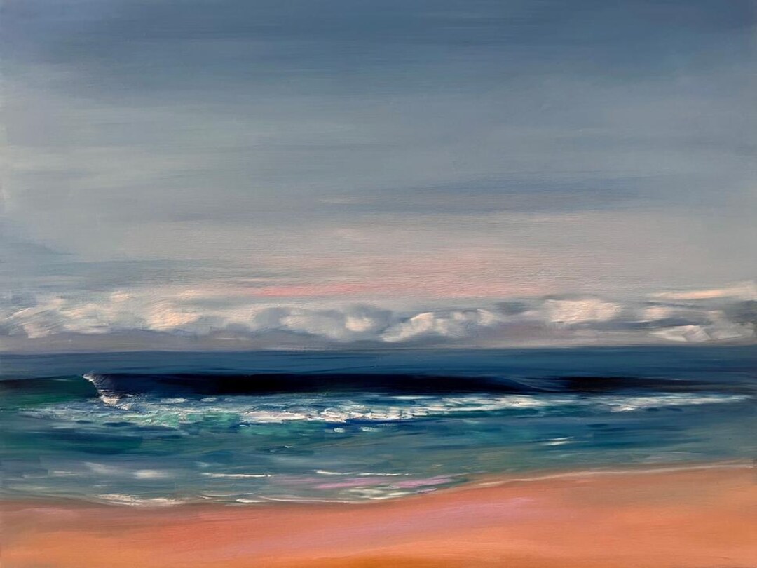 Zuma Wave, Original Oil Painting, Coastal, Beach, Seascape, Nautical ...