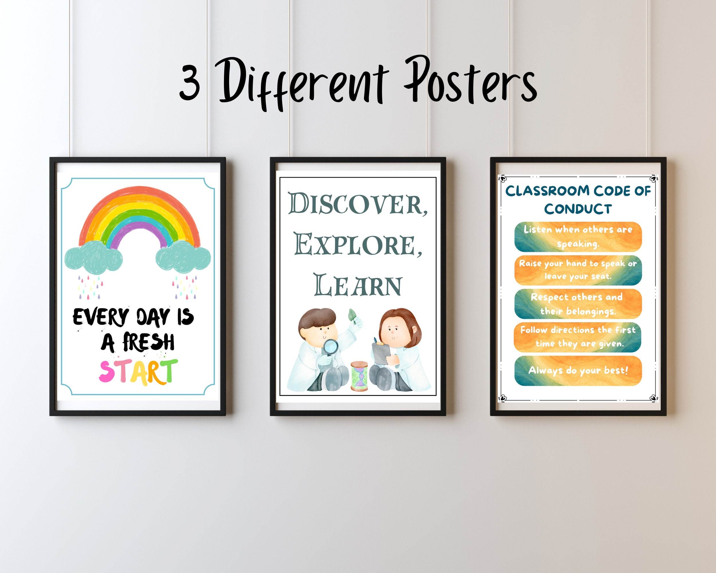 Printable Classroom Educational Charts, Classroom Decor, Digital ...