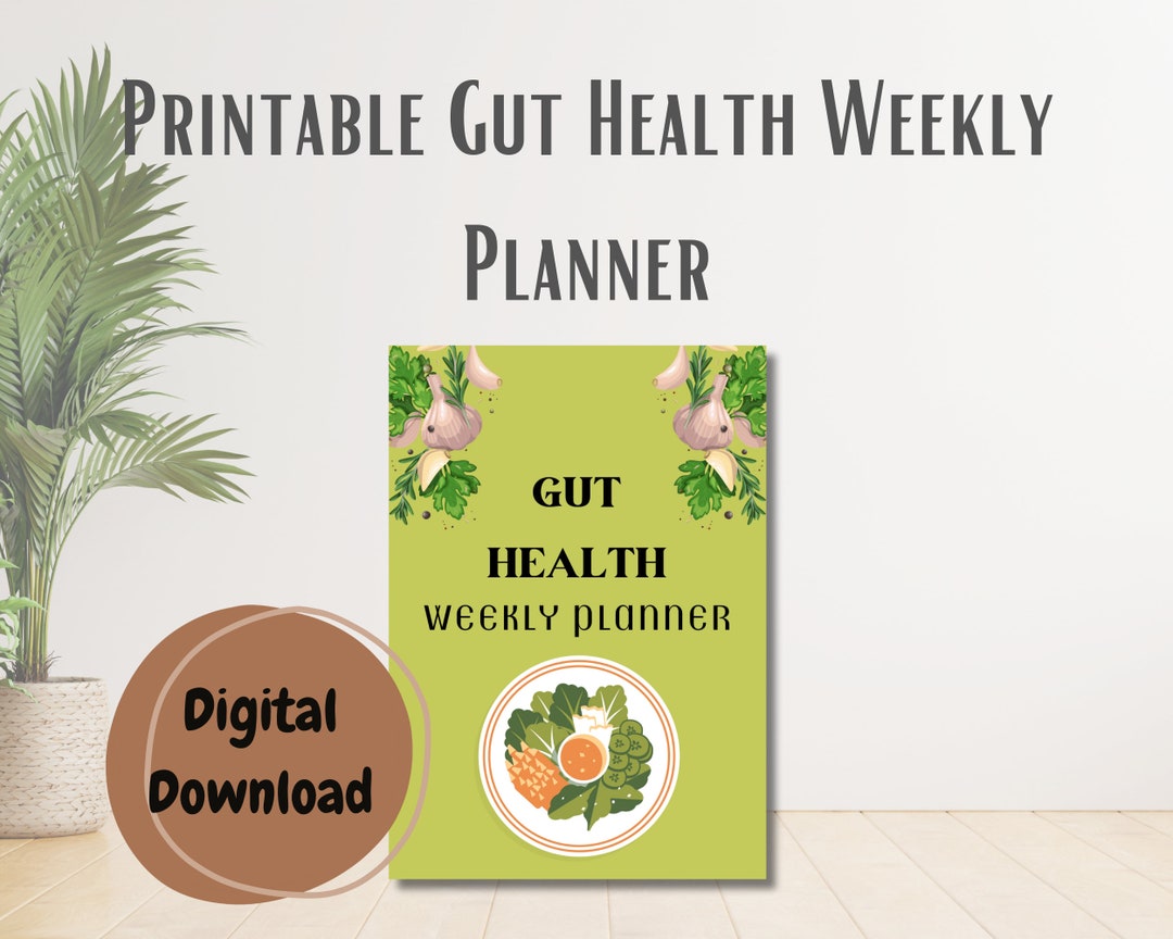 Printable Gut Health Weekly Planner Digestive Wellness - Etsy