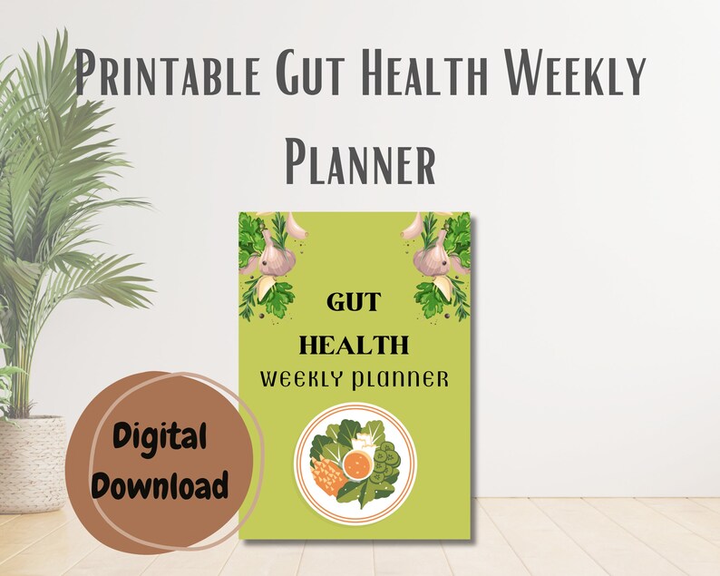 Printable Gut Health Weekly Planner, Digestive Wellness Organizer ...