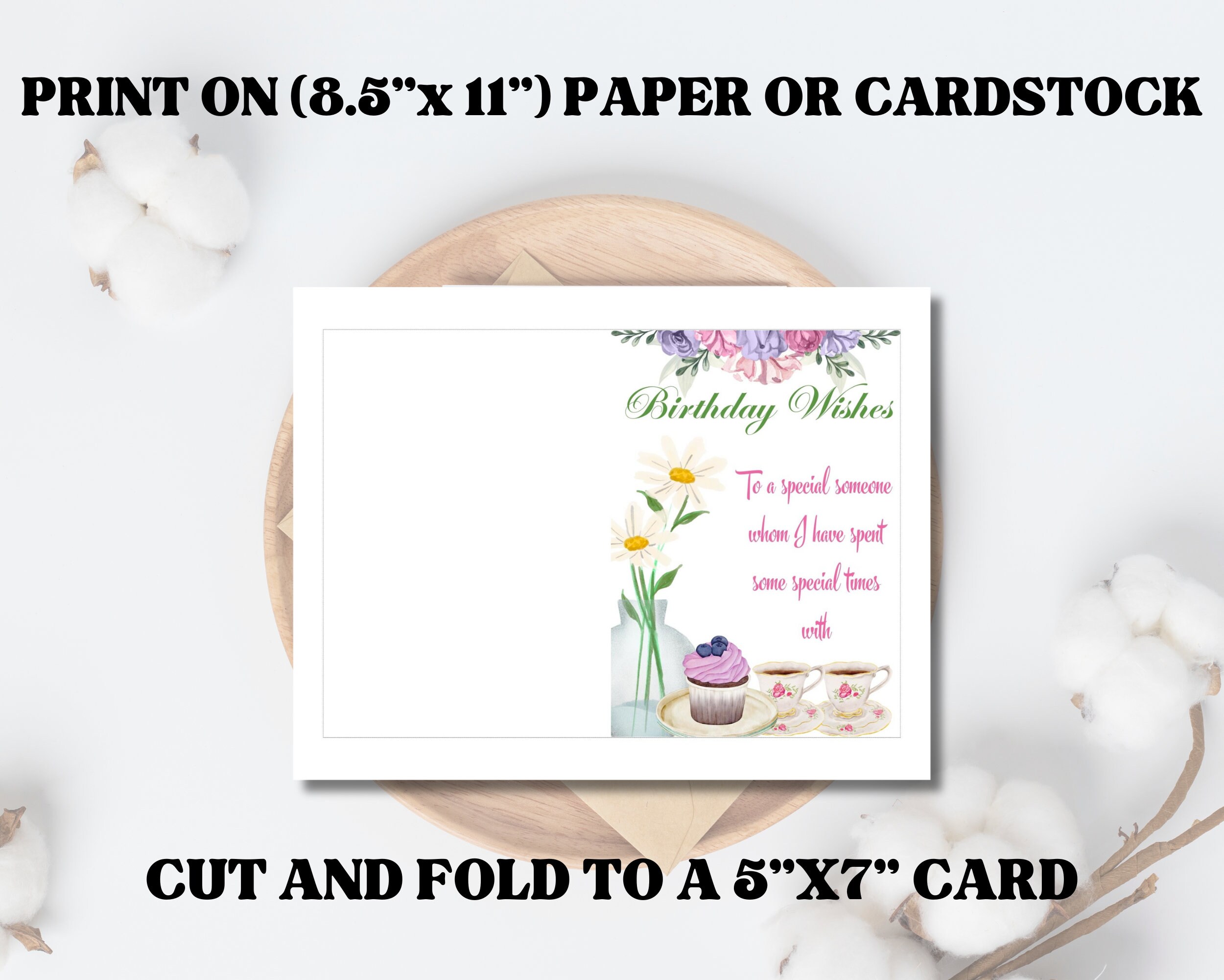 Birthday Cardprintable Birthday Card Digital Download - Etsy
