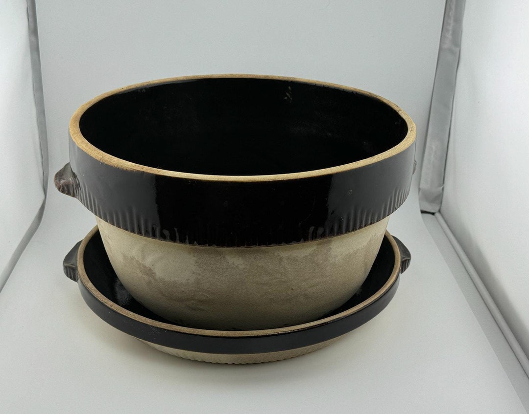 1930's Vintage American Set of 2 Stoneware Cook-rite Cookin-ware Crock ...