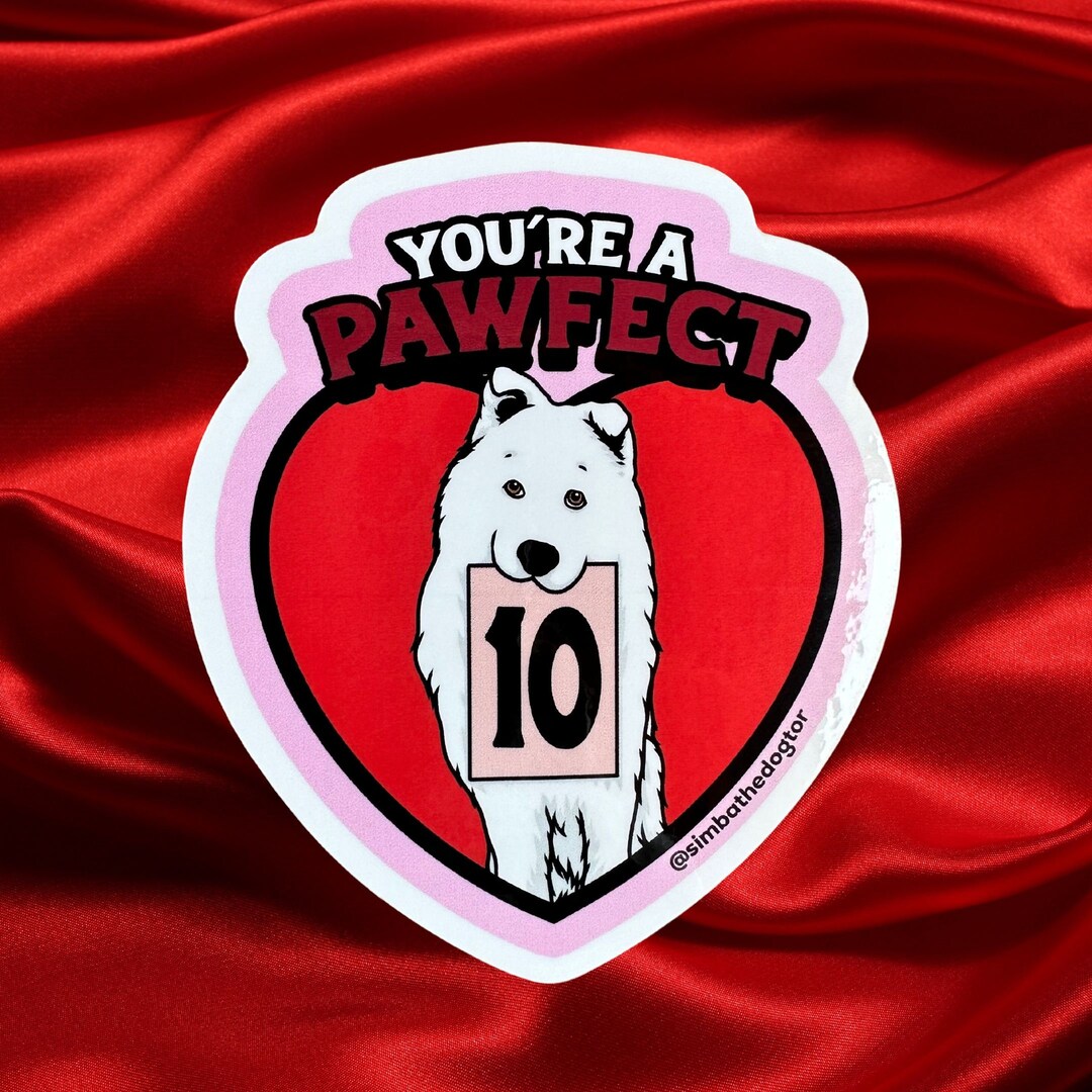 Pawfect 10 Vinyl Sticker - Etsy