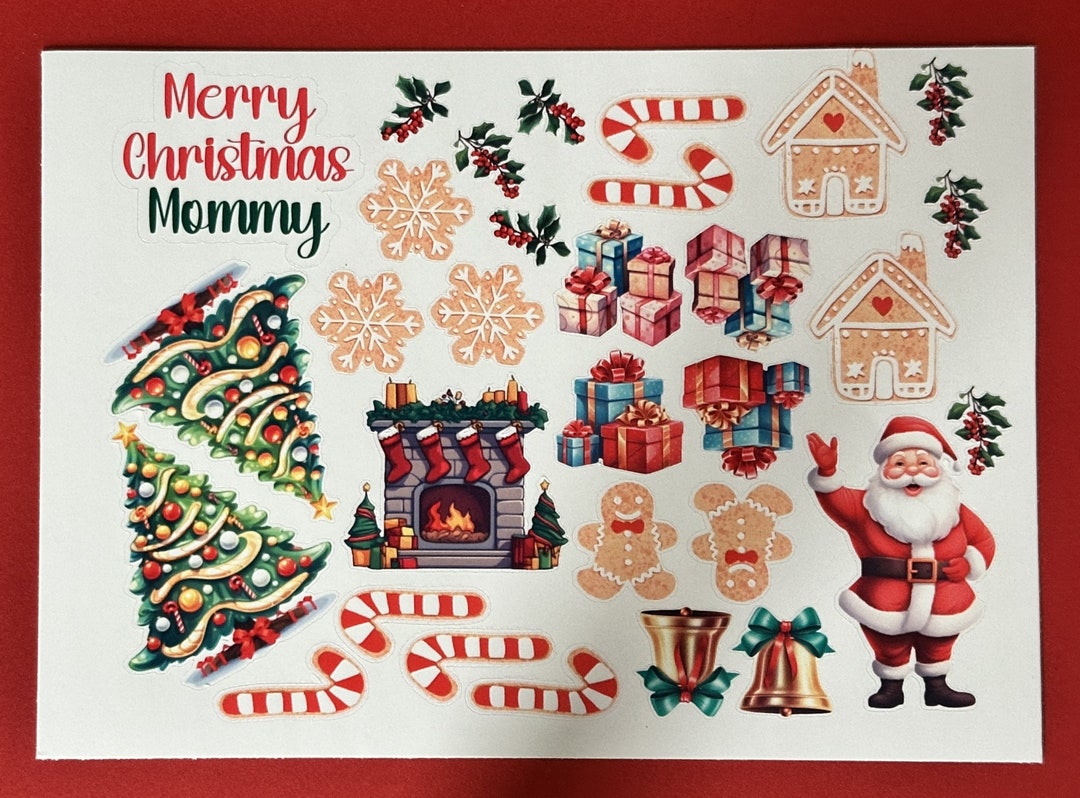 DIY Christmas Card Sticker Kit Age 8-12 - Etsy