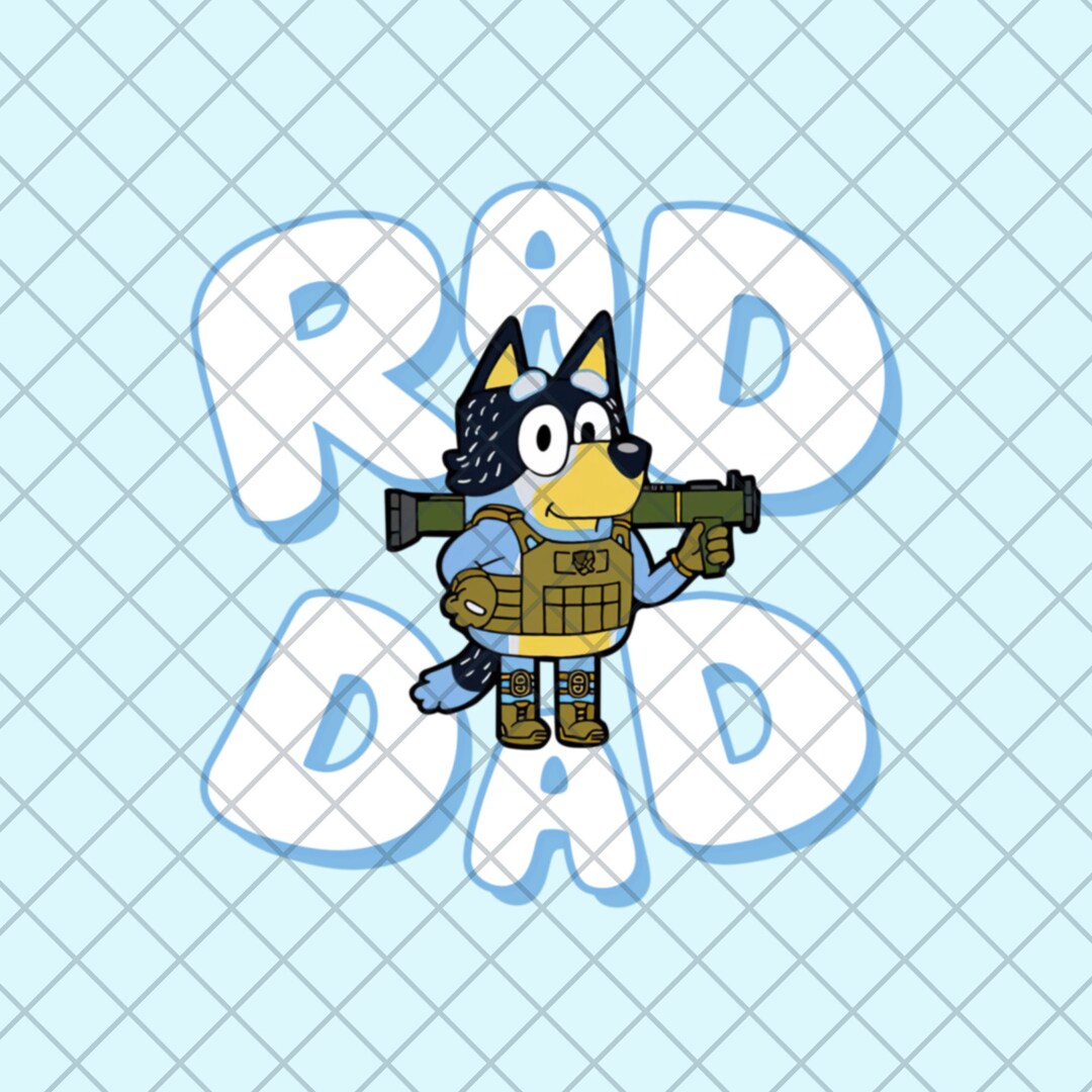 Bluey Bandit Rad Dad Png Bluey Friends Png Bluey Bandit Png - Etsy ...