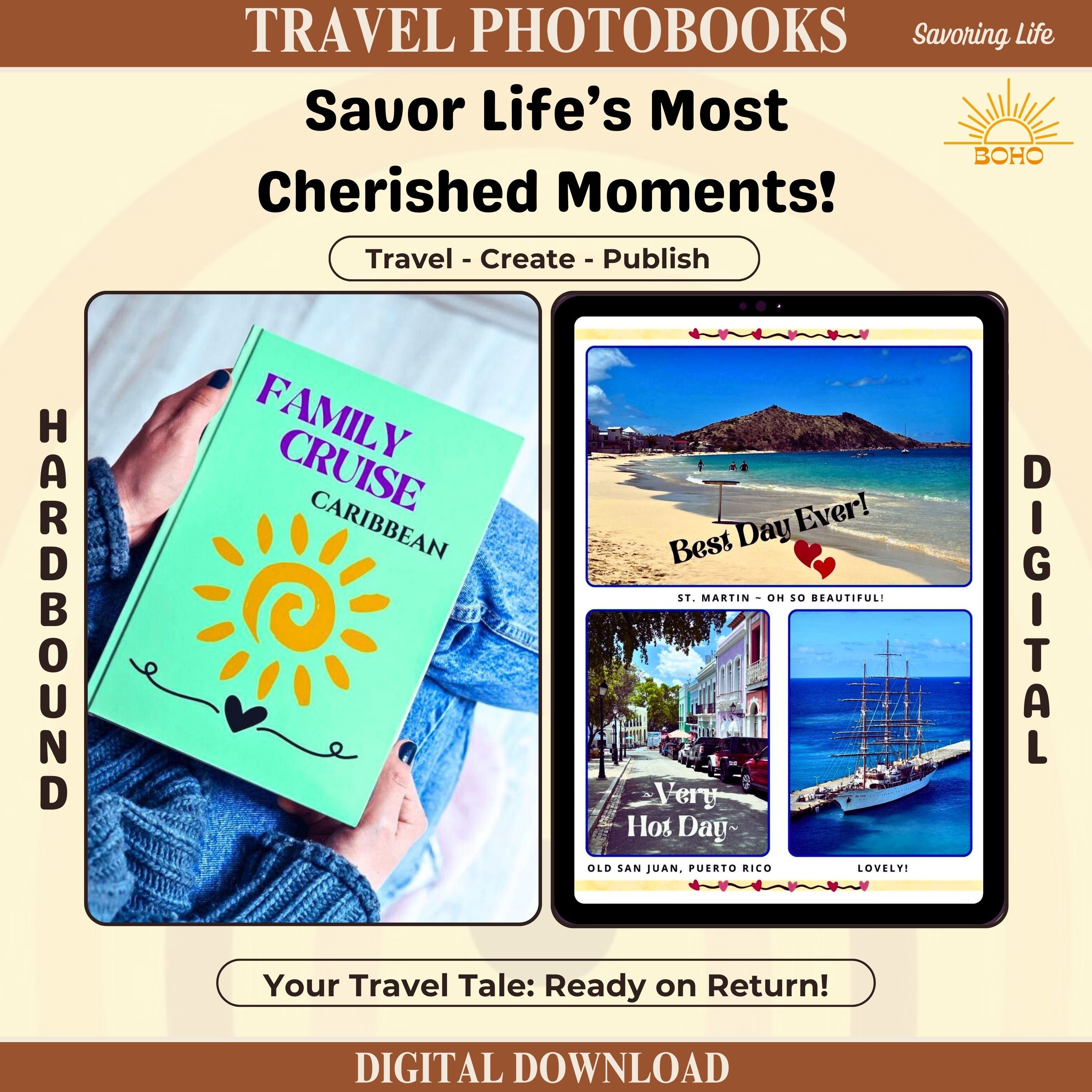 20 Travel Print Photo Books | Customizable Photo Book Template | Travel ...