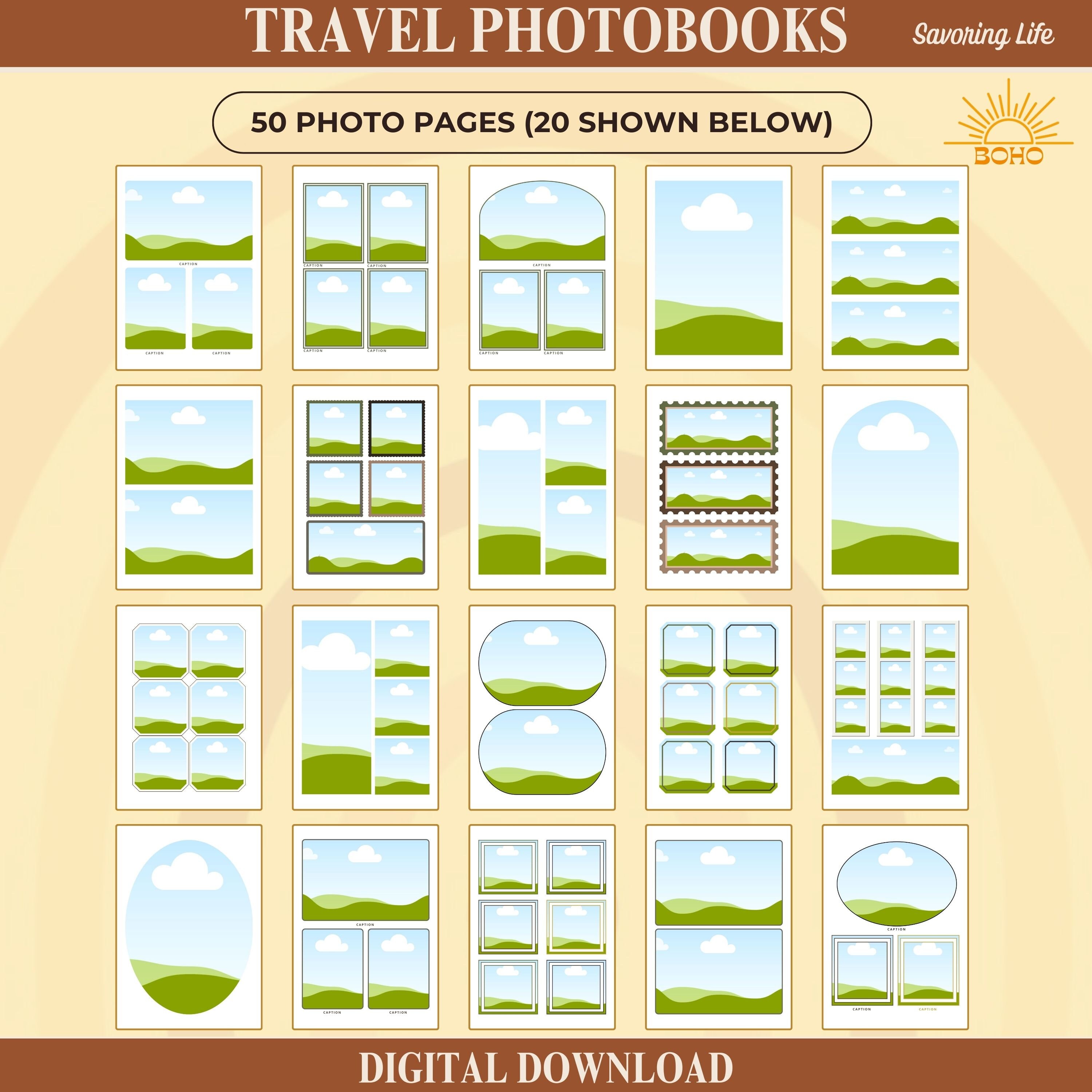 20 Travel Print Photo Books | Customizable Photo Book Template | Travel ...
