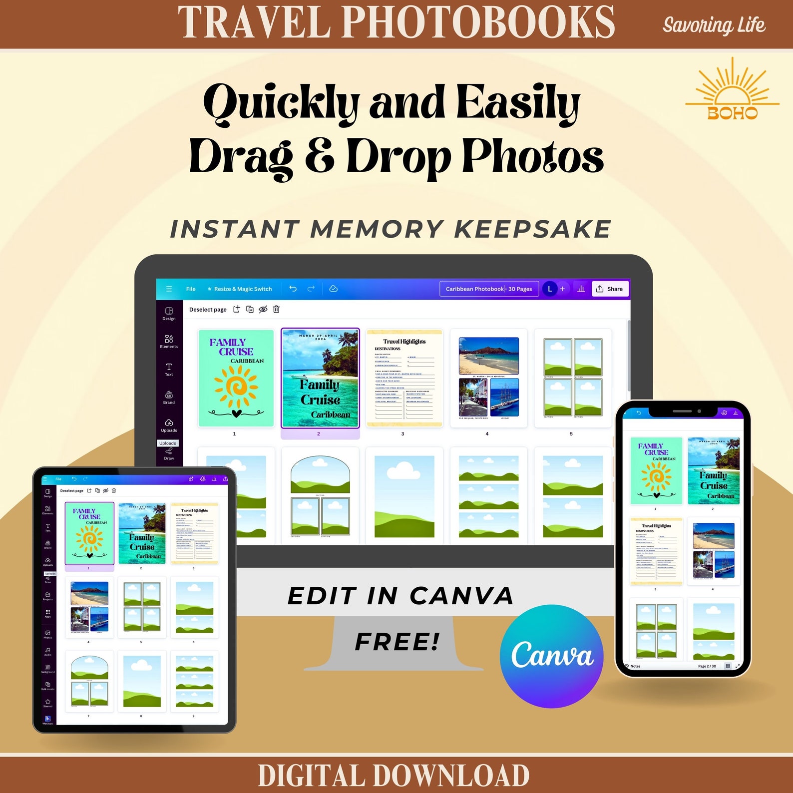 20 Travel Print Photo Books | Customizable Photo Book Template | Travel ...