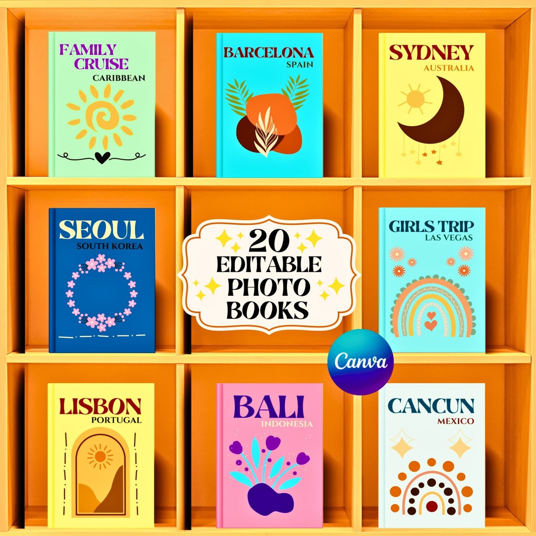 20 Travel Print Photo Books | Customizable Photo Book Template | Travel ...
