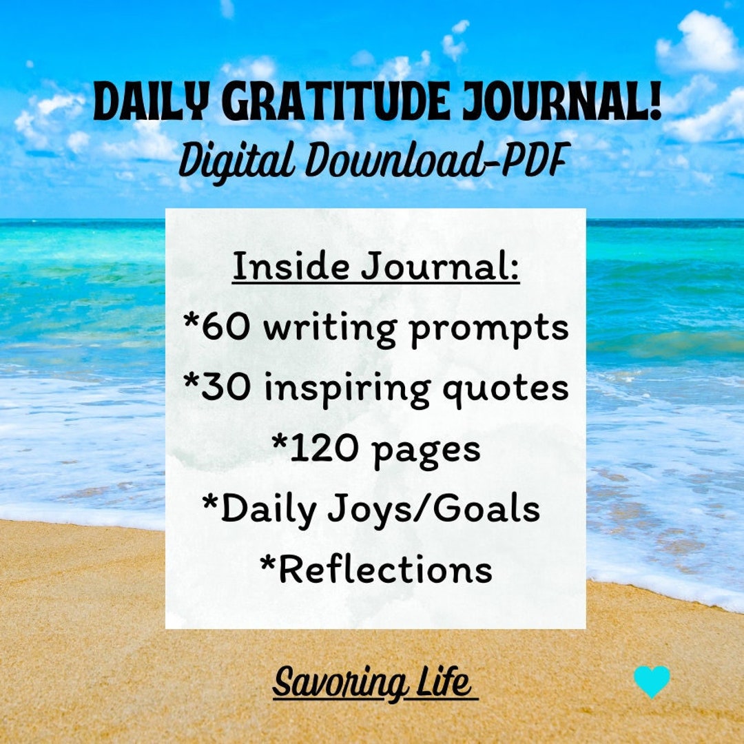 Gratitude Journal | Stunning Daily Reflection Notebook | 120 Pages, 60 ...