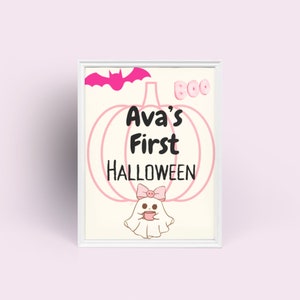 Babys First Halloween Sign, Customizable Sign, Halloween Custom Sign ...