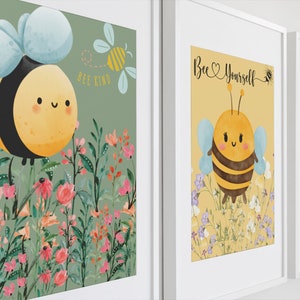 Bumble Bee Decor, Childrens Wall Art, Motivational Quotes, Kids ...