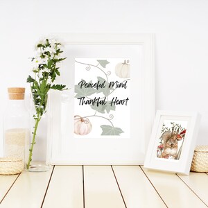 Set of 4 Thanksgiving Decor, Thanksgiving, Digital Prints, Digital Art ...