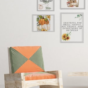 Set of 4 Thanksgiving Decor, Thanksgiving, Digital Prints, Digital Art ...