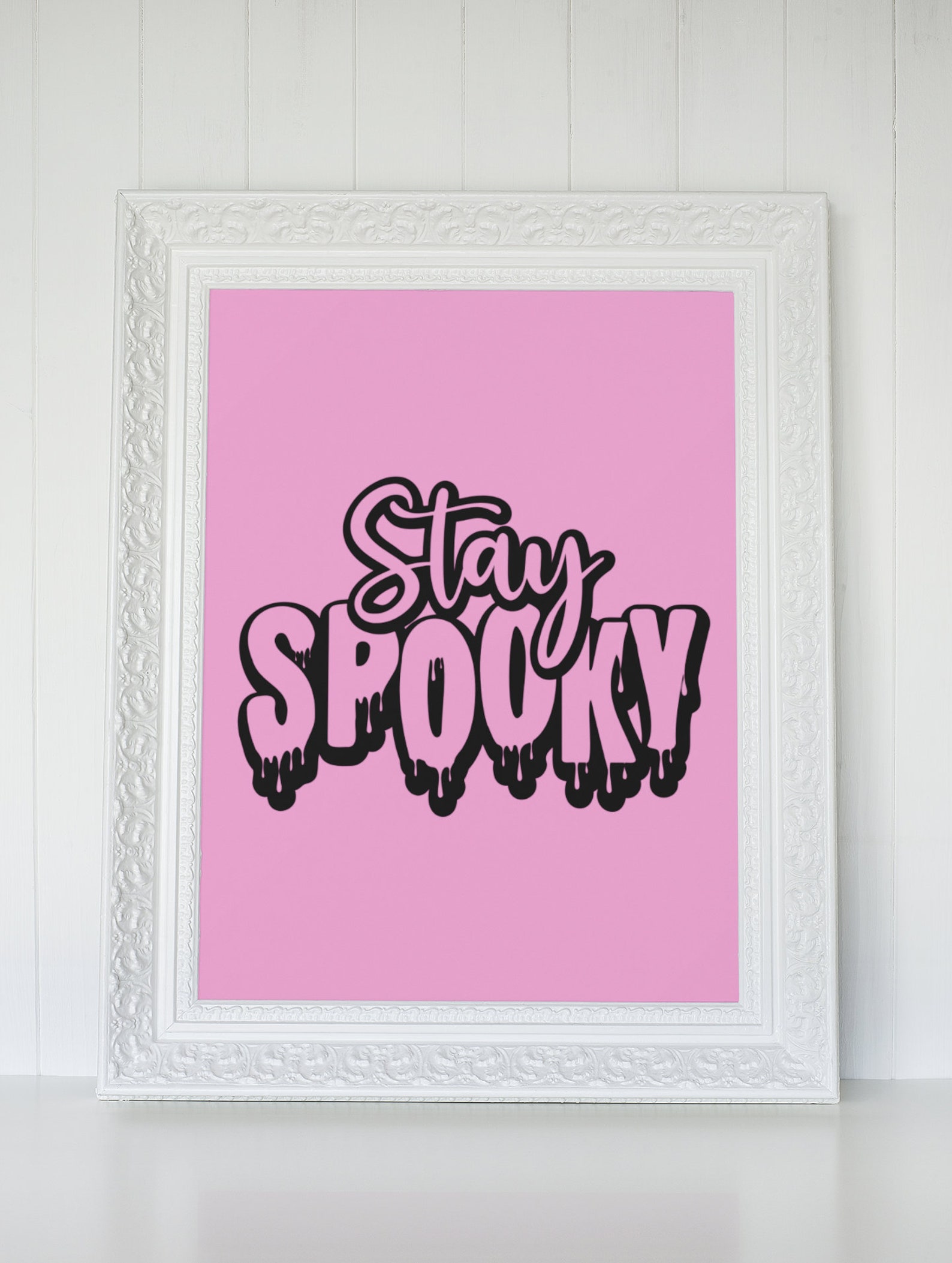 Cowboy Ghost Print, Cow Print Ghost, Pink and White Ghost, Halloween ...