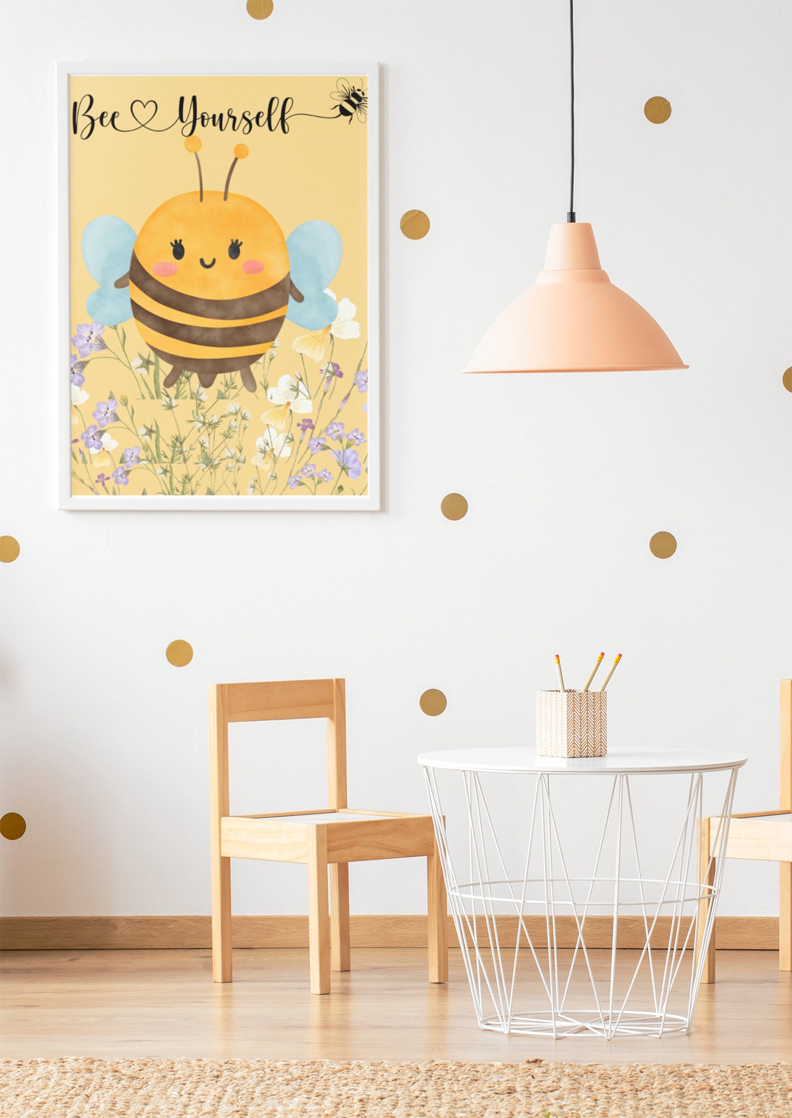 Bumble Bee Decor, Childrens Wall Art, Motivational Quotes, Kids ...