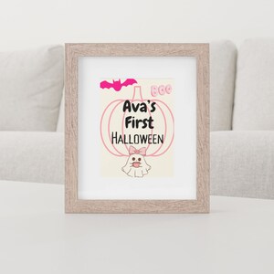 Babys First Halloween Sign, Customizable Sign, Halloween Custom Sign ...