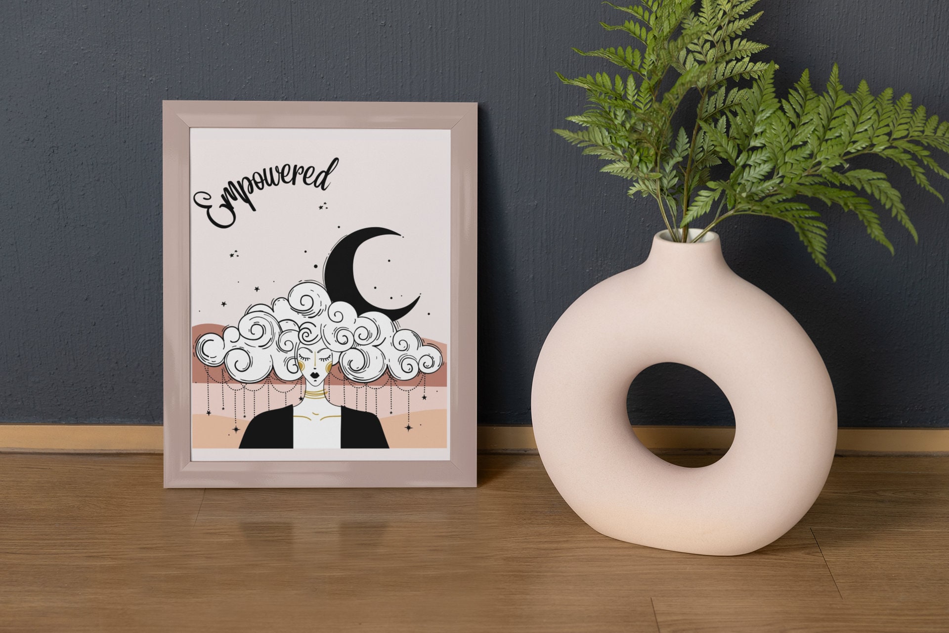 Spiritual Art Print, Goddess, Illustration Neutral Home, Wall Decor ...