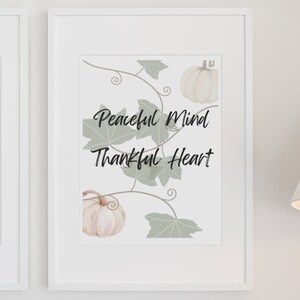 Set of 4 Thanksgiving Decor, Thanksgiving, Digital Prints, Digital Art ...