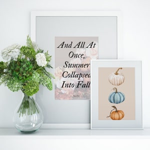 Set of 3 Fall Printables, Wall Art Fall Decor, Fall Prints, Autumn ...