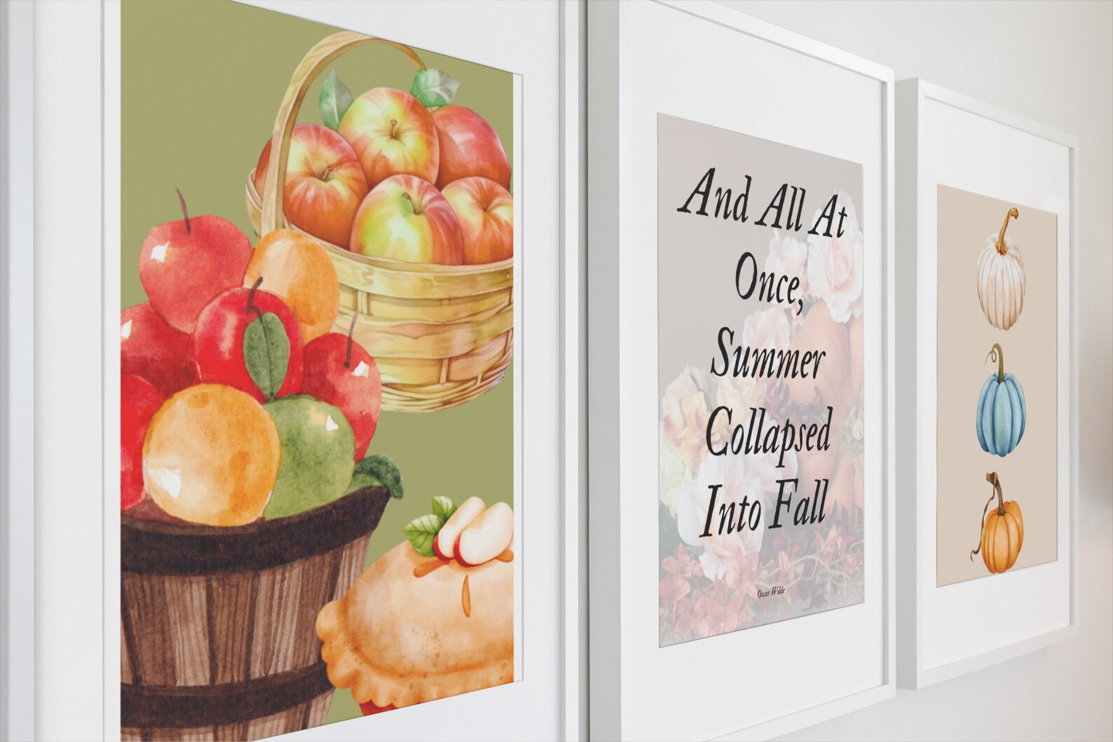 Set of 3 Fall Printables, Wall Art Fall Decor, Fall Prints, Autumn ...