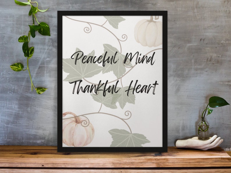 Set of 4 Thanksgiving Decor, Thanksgiving, Digital Prints, Digital Art ...