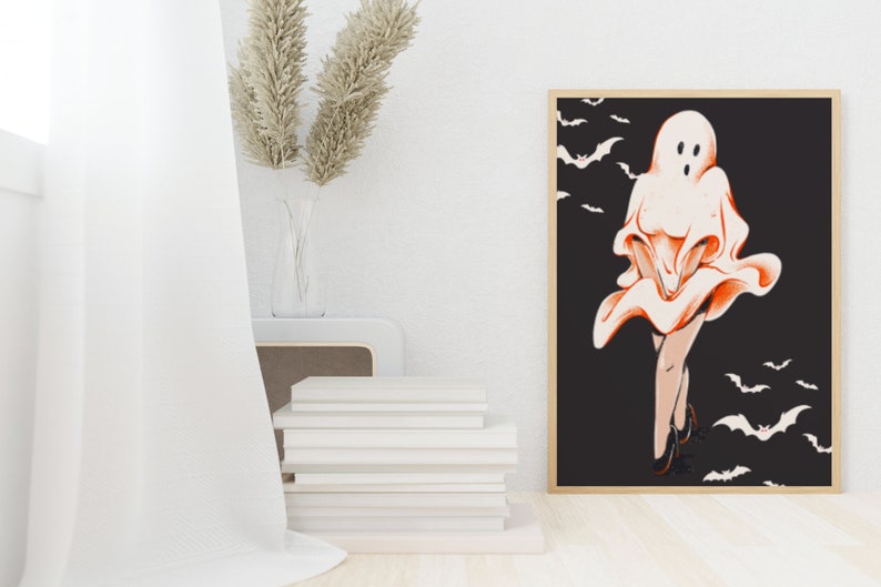 Marilyn Monroe Ghost, Ghost Printable, Vintage Ghost Print, Halloween ...