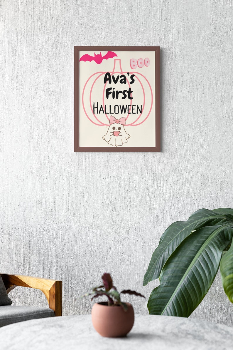 Babys First Halloween Sign, Customizable Sign, Halloween Custom Sign ...