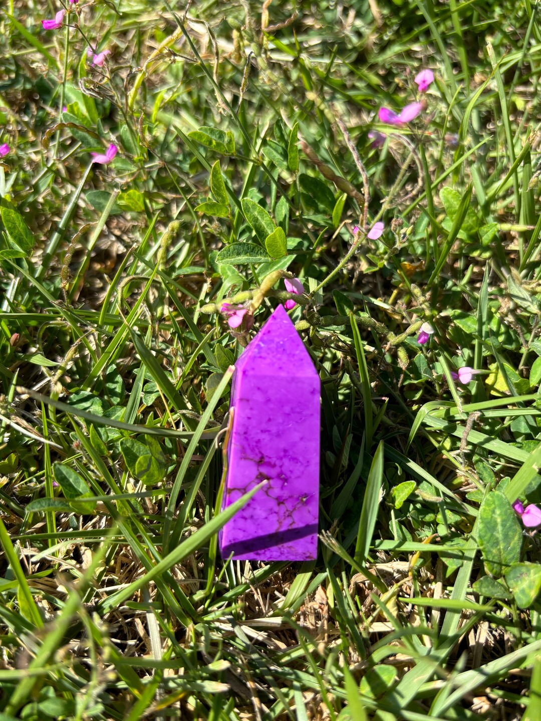 Purple Howlite Point Tower - Etsy