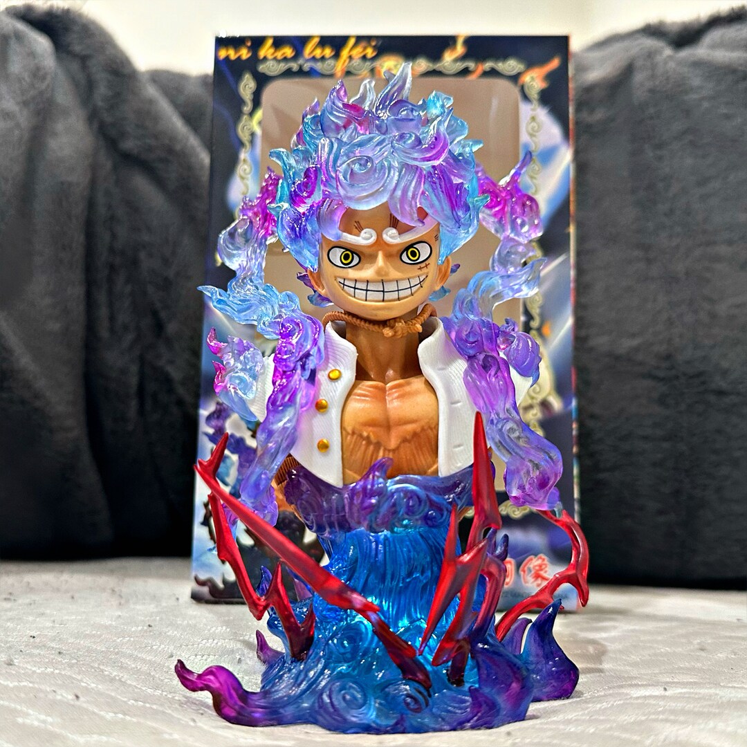 One Piece Anime Luffy Half Body Action Figure Statue Model - Etsy