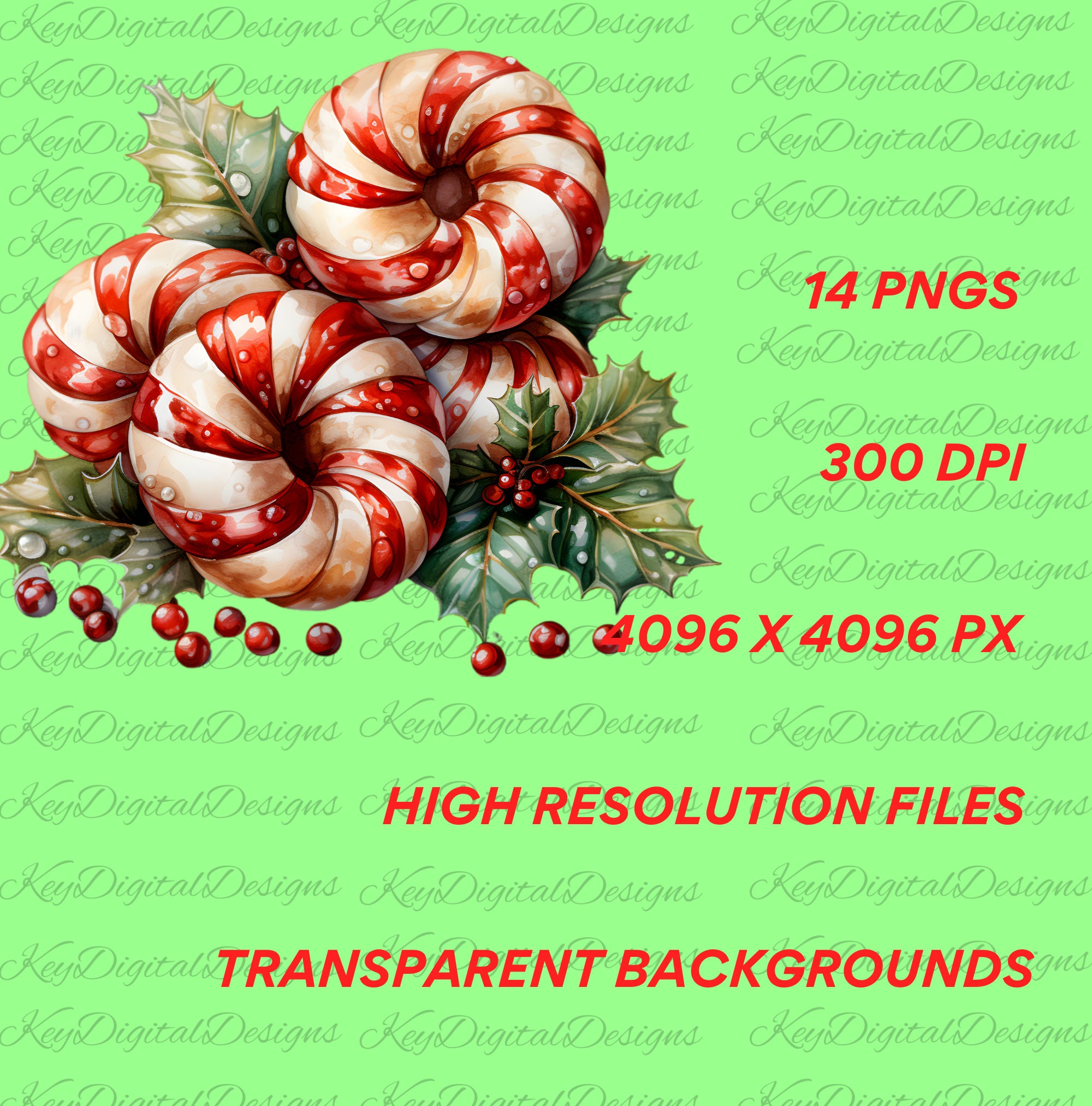 14 Christmas Dessert Clipart Christmas Treats Bundle PNG Christmas ...