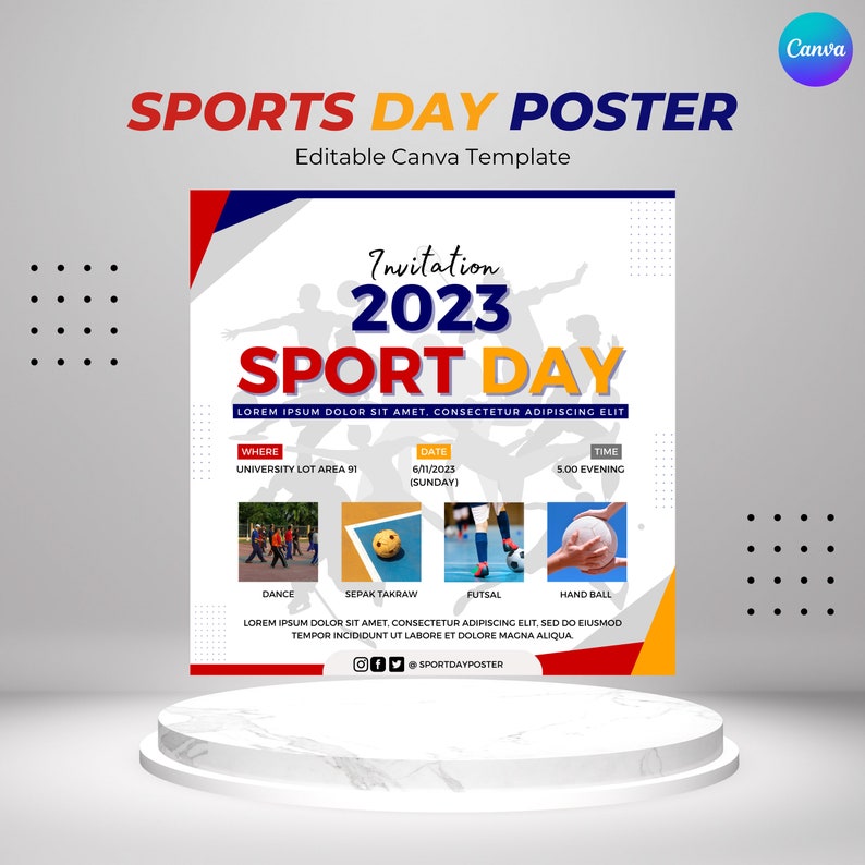 Sports Poster Template Event Poster Template Sports Day - Etsy