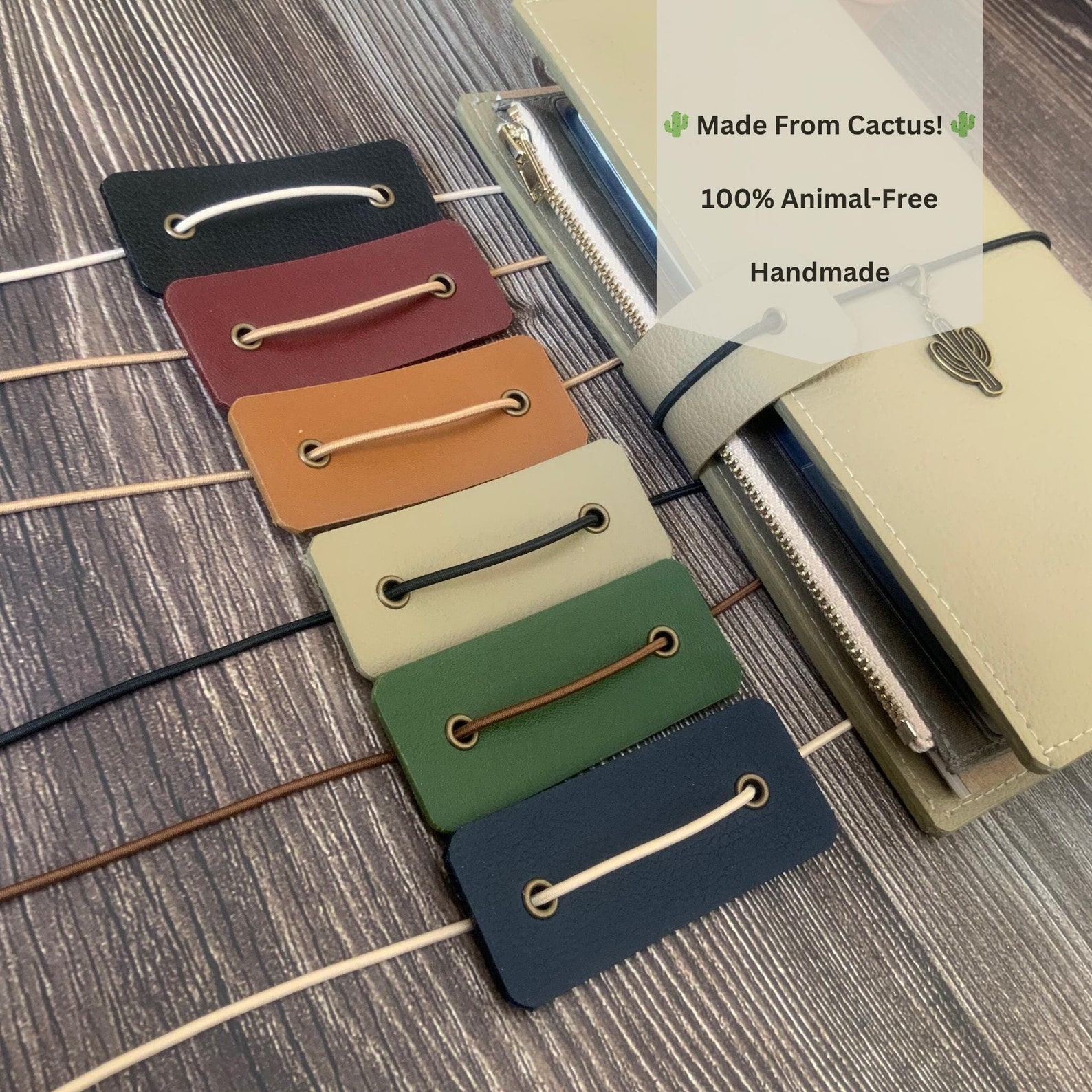 Faux Leather Edge Protectors / Pen Holders for Travelers Notebook ...