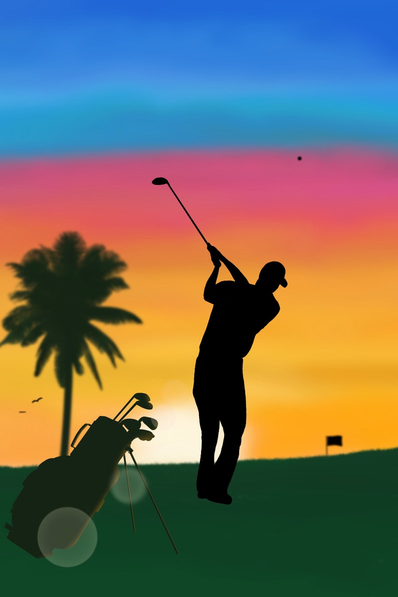 Sunset Golf - Etsy