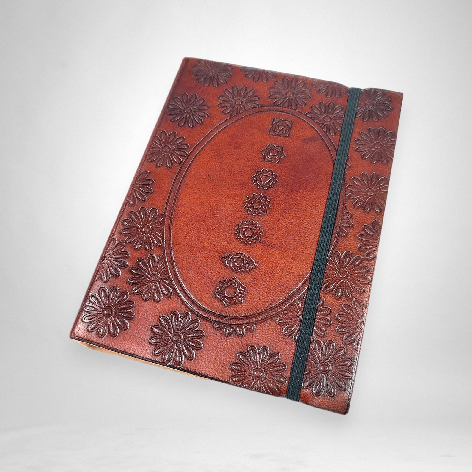 Leather Journal Diary Notebook, Vegetable Tanned Leather, Tibetan ...