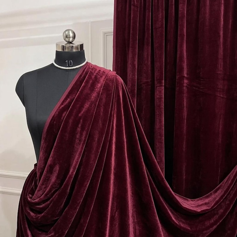 Velvet Fabric by Yard 60 Wide Premium Soft Upholstery Fabric Royal ...