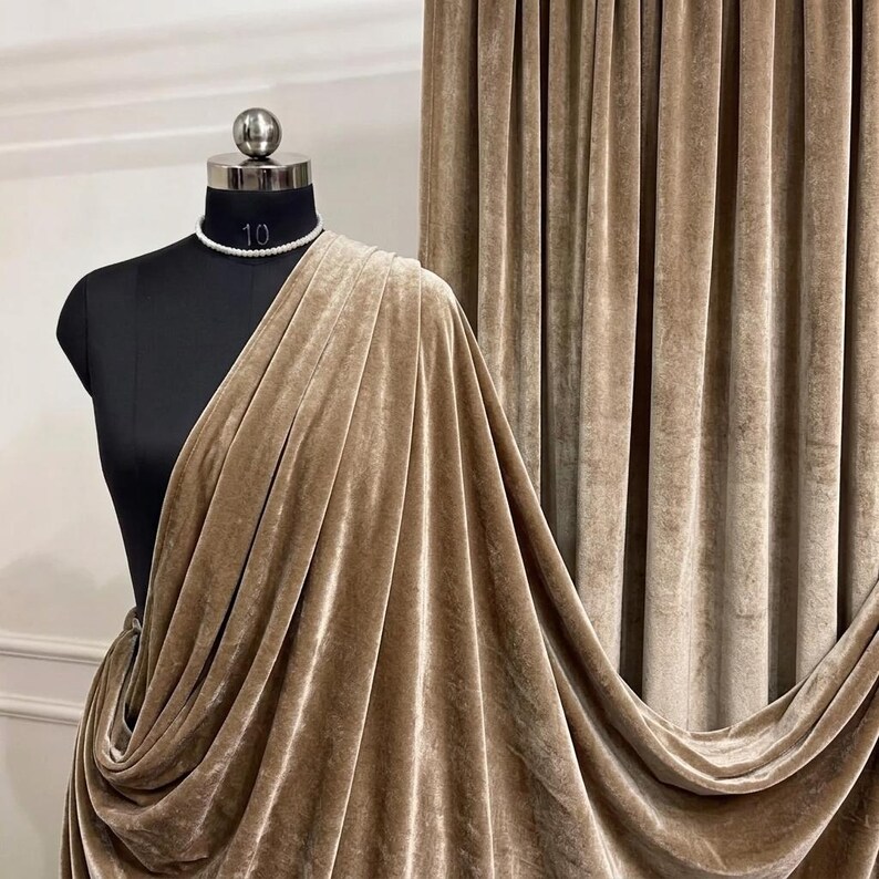 Velvet Fabric by Yard 60 Wide Premium Soft Upholstery Fabric Royal ...
