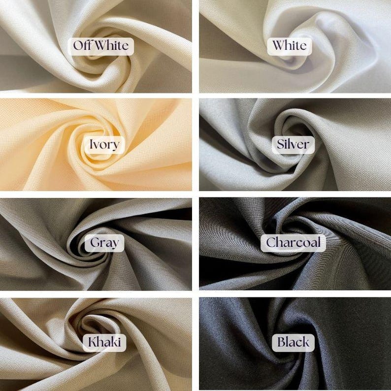 60” Poly Poplin Fabric by the Yard – 100% Polyester Wrinkle-resistant ...