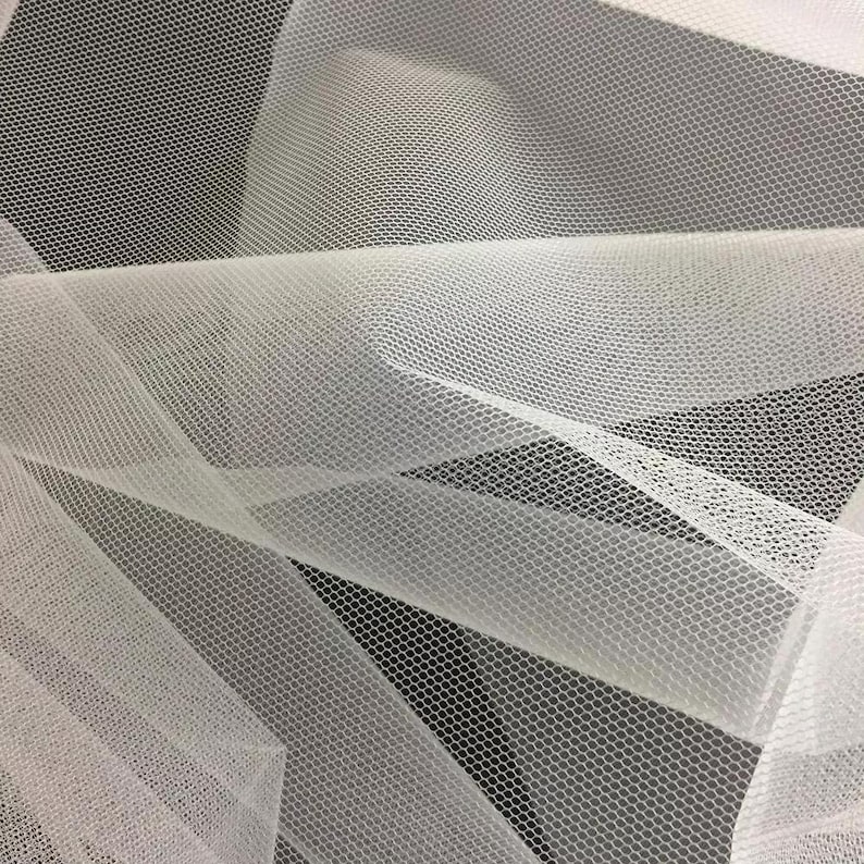 Petticoat Crinoline Net Fabric – 56” Wide | Stiff Mesh for Gowns ...