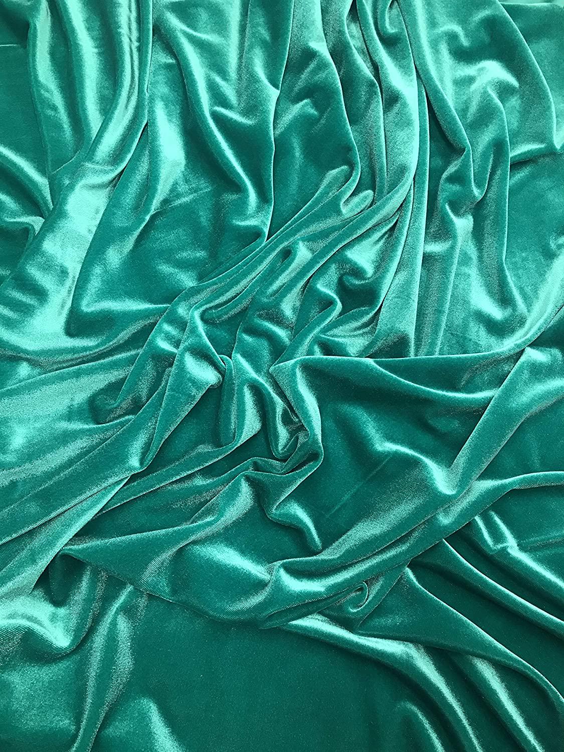 Soft Stretch Velvet Fabric by the Yard – 58" Wide, 4-way Stretch ...