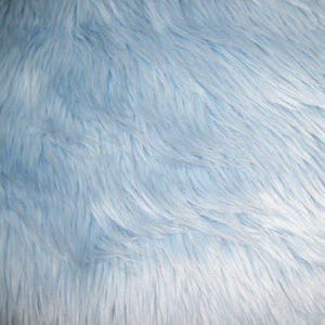 Baby Blue, Navy, Turquoise Faux Fur Fabric – Long Pile Shaggy Fake Fur ...