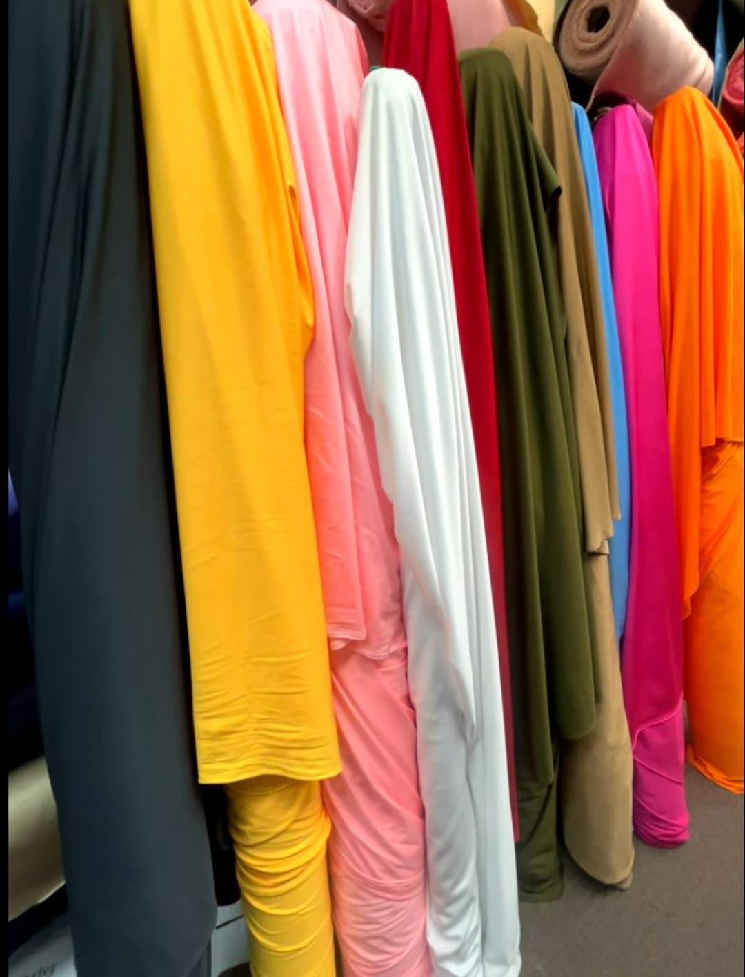 Shiny Milliskin Nylon Spandex 4-way Stretch Fabric – by the Yard ...