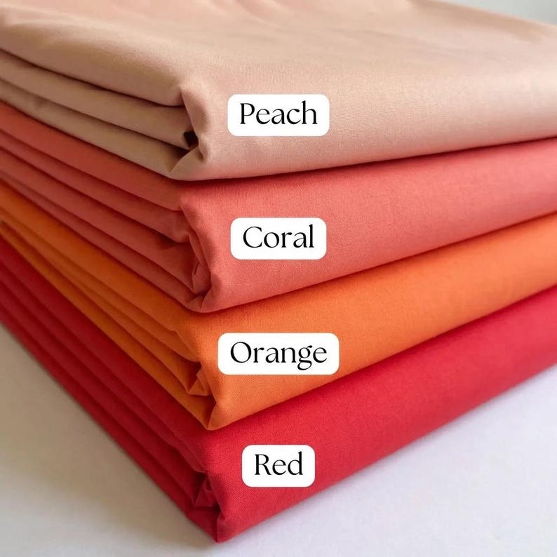 Poly Cotton Broadcloth Fabric by Yard 60 Inch Wide Solid Color 65 ...