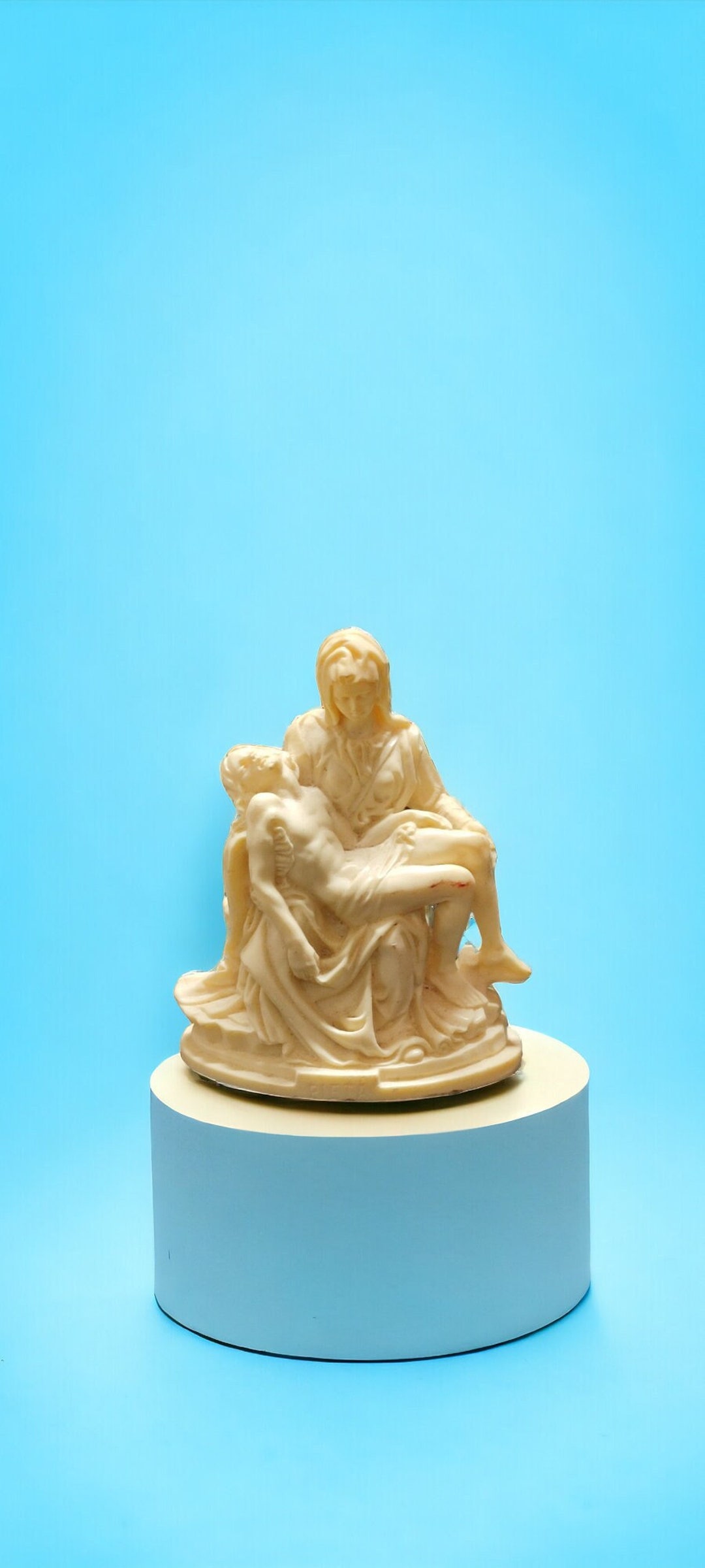 STATUETTE, Bernini's Pieta in Marble Resin, Signed SANTINI - Etsy